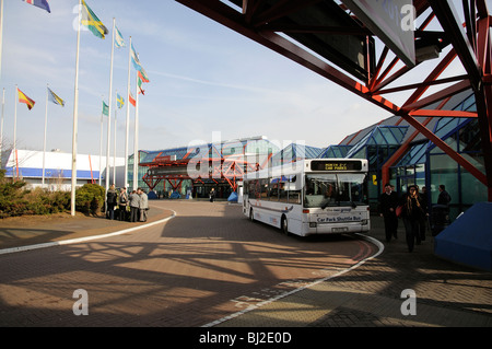 Car park shuttle bus at the NEC Birmingham England UK Stock Photo - Alamy