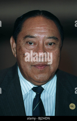 BARON VAEA OF HOUMA PRIME MINISTER OF TONGA 27 October 1993 Stock Photo ...