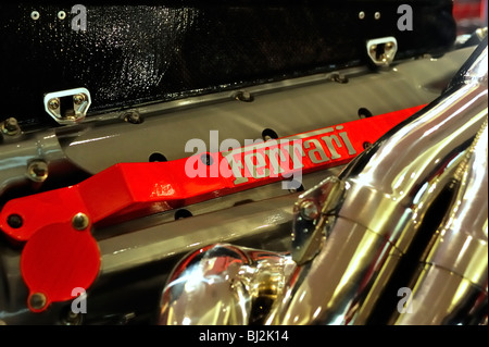 Ferrari engine block & manifold Stock Photo - Alamy