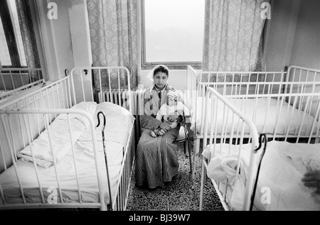 AIDS babies in Bucharest Hospital. Romania February 1990 Stock Photo ...