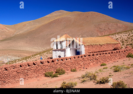 Adobe Church in the Chilean Altiplano Stock Photo - Alamy