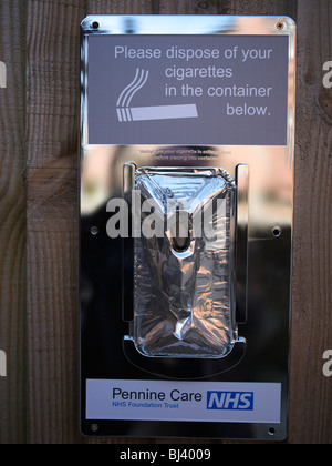 Cigarette disposal container ashtray on the street in Liverpool England ...