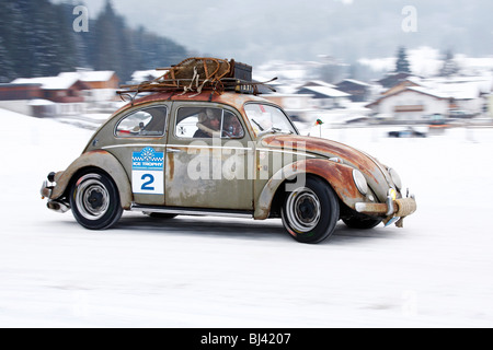 Rusty VW Beetle, built in 1958, classic cars winter race, Historic Ice ...