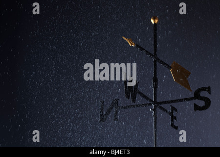 Weather Vane in Rain Stock Photo - Alamy
