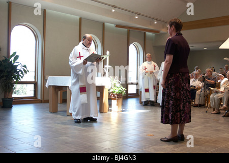 A Catholic Mass celebrating a nun joining a religious order Stock Photo ...
