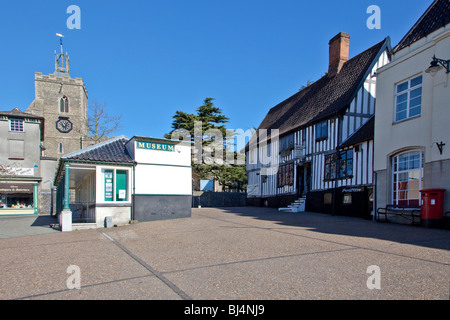 Diss town centre and church, Norfolk, England, UK Stock Photo - Alamy