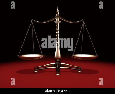 Scales of justice with background color Stock Photo - Alamy