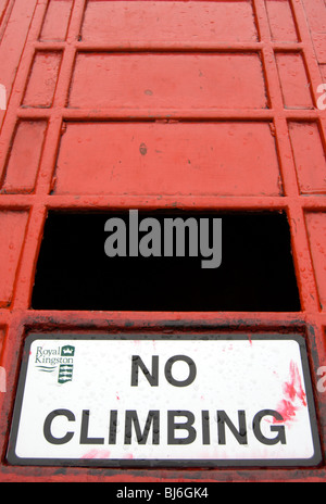 david mach's sculpture, out of order, consisting of twelves red ...