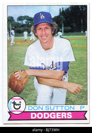 Don Sutton of the Los Angeles Dodgers during a 1988 pre season game at ...