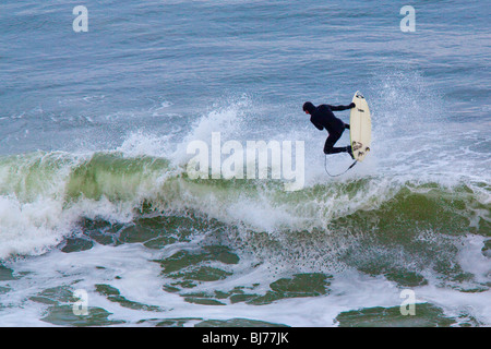 Surfing off of Montauk in Long Island, New York Stock Photo - Alamy