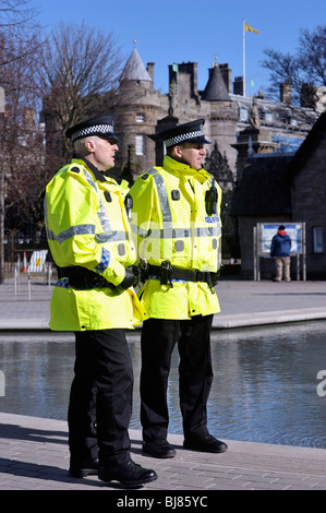 Two Police Constables at a rally in Cambridge Stock Photo - Alamy