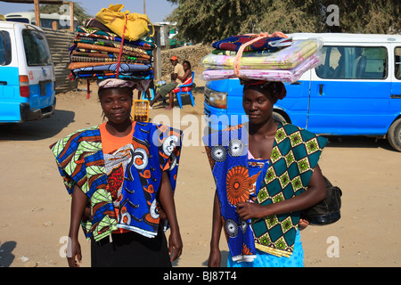Africa Angola Benguela Blue Minibus Transport Stock Photo - Alamy