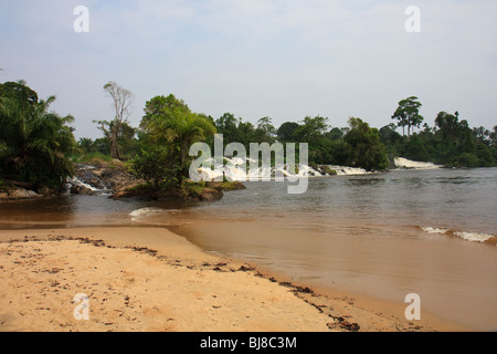 Africa Atlantic Beach Cameroon Kribi Sea Waterfall Stock Photo - Alamy