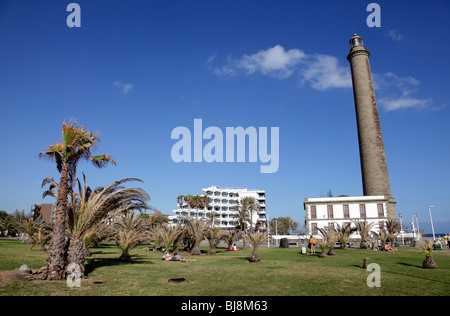 view of the promenade named lugar las meloneras with the maspalomas ...