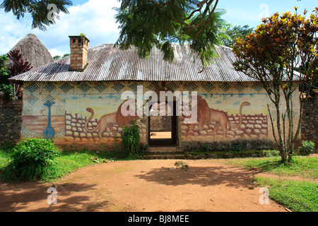 Africa Bafut Cameroon Fon's Palace Lu Barnham Stock Photo - Alamy