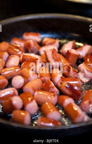 fat sausage pieces Stock Photo - Alamy