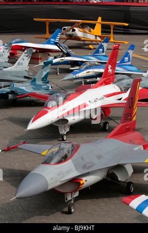 Model airplanes display for public’s visiting Stock Photo - Alamy