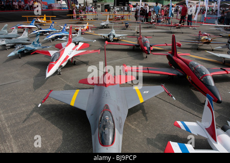 Model airplanes display for public’s visiting Stock Photo - Alamy