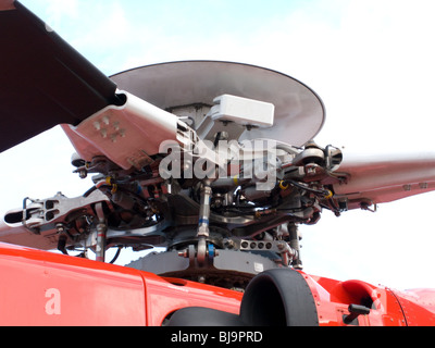 The Rota Hub and jet engine intake of a Sikorsky S-92 helicopter Stock ...