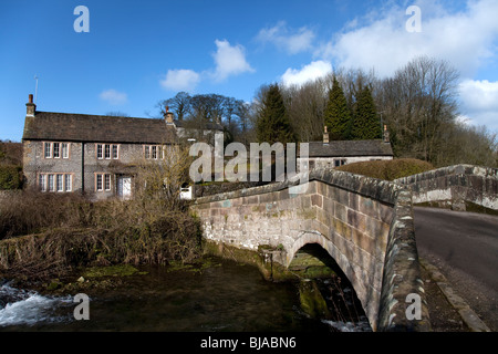 Derbyshire village of Alport in the Peak District National Park East ...