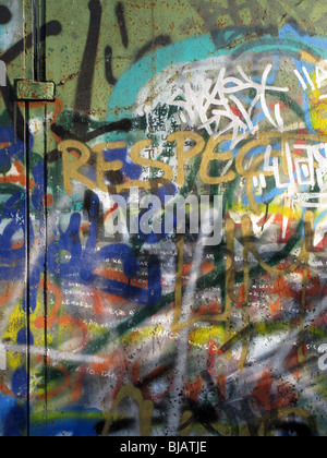 respect word graffiti on wall Stock Photo - Alamy