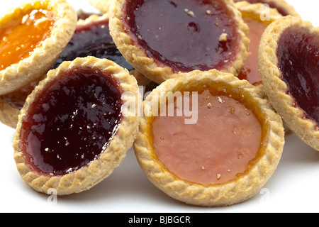 Pile of assorted Jam tarts Stock Photo - Alamy