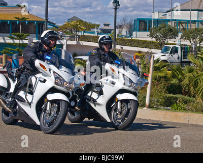 Motor officers on patrol Stock Photo - Alamy