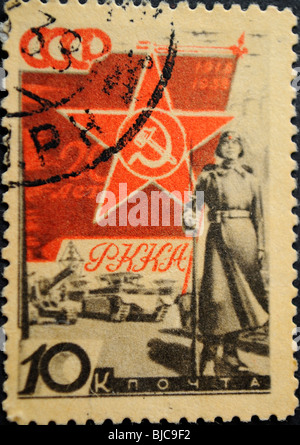 USSR - CIRCA 1938: A Stamp printed in the USSR shows the day of Red ...