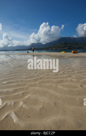 Sandbar Kaneohe Bay Oahu Hawaii Stock Photo - Alamy