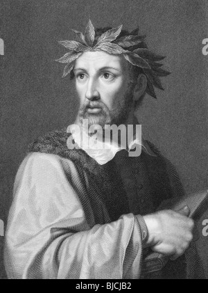 Vintage engraving of Torquato Tasso, Italian poet, 1544-1595 Stock ...