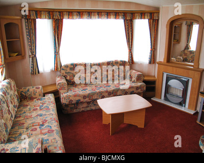 Static caravan interior Stock Photo - Alamy