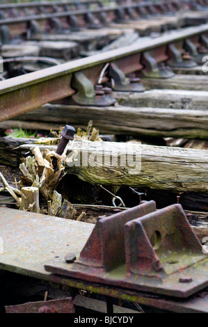 a disused and derelict rail swing bridge over the Oxford canal on the ...
