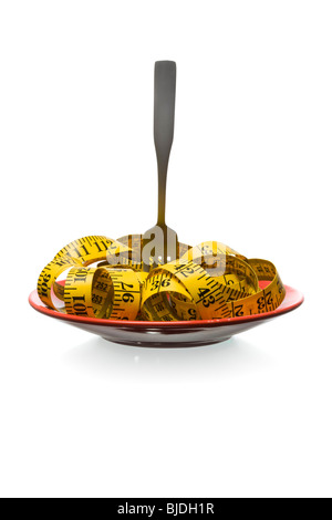 Spaghetti with measuring fork Stock Photo - Alamy