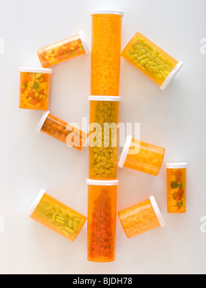 Dollar Sign Made out of Pills Stock Photo - Alamy