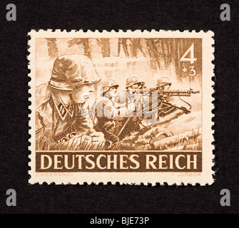 Schutz-Staffel Troops (SS), postage stamp, Germany, 1943 Stock Photo ...
