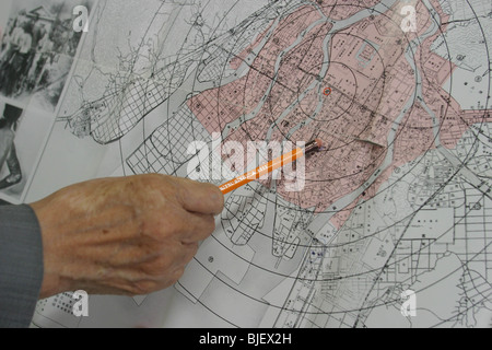 Map of Hiroshima after the Nuclear Explosion in Hiroshima Peace ...