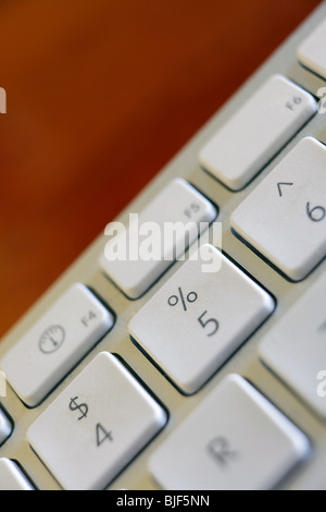 Computer keyboard with percent key Stock Photo - Alamy