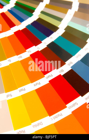 open RAL sample colors catalogue Stock Photo - Alamy