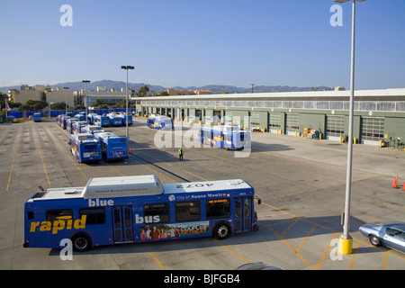 Natural gas powered buses at a bus station in the french city of Lille ...