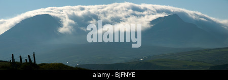 Orographic cloud on the Benchoona - Doughruagh hills, from Renvyle ...