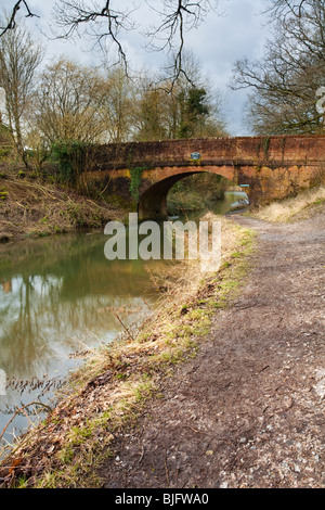 Broad Oak Bridge on the Basingstoke Canal near Odiham, Hampshire, Uk ...