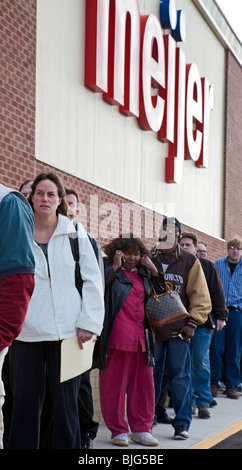 Unemployed People Line Up to Apply for Jobs Stock Photo - Alamy