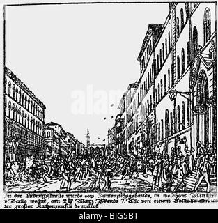 events, revolutions 1848/1849, Germany, Bavaria, Prince Charles of ...