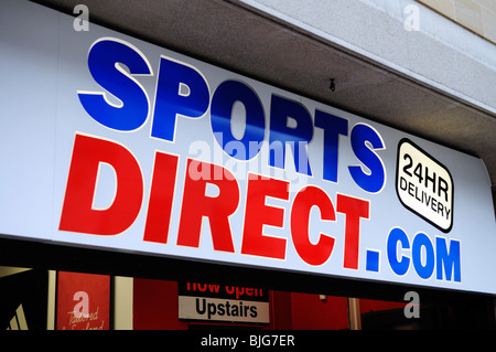 Sports Direct store shop sign logo name building shop front entrance ...