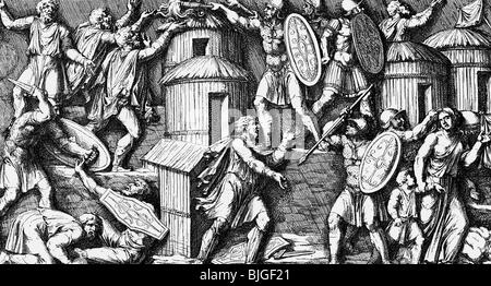 events, Marcomannic Wars 166 - 180, the King of the Quadi watching ...