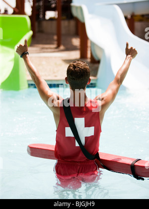 lifeguard at a waterpark Stock Photo - Alamy