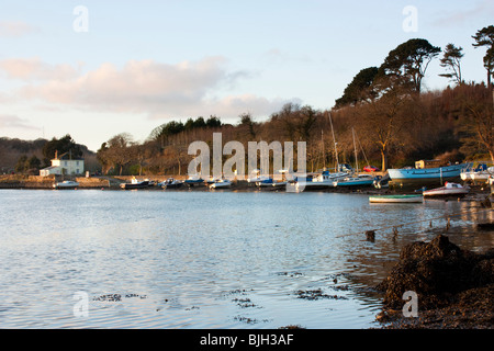 Sunny Corner Malpas Truro Cornwall England Stock Photo - Alamy