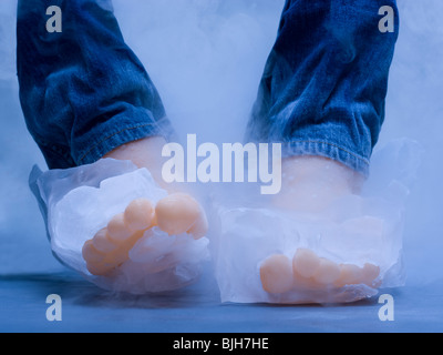 Ice cold feet Stock Photo - Alamy