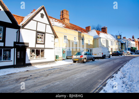 Georgian high street of Dedham village, Essex, England Stock Photo - Alamy