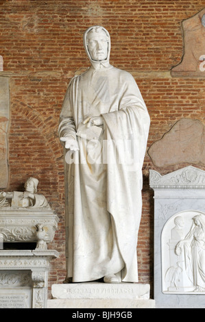 Pisa Italy Statue of the italian mathematician Leonardo of Pisa aka ...